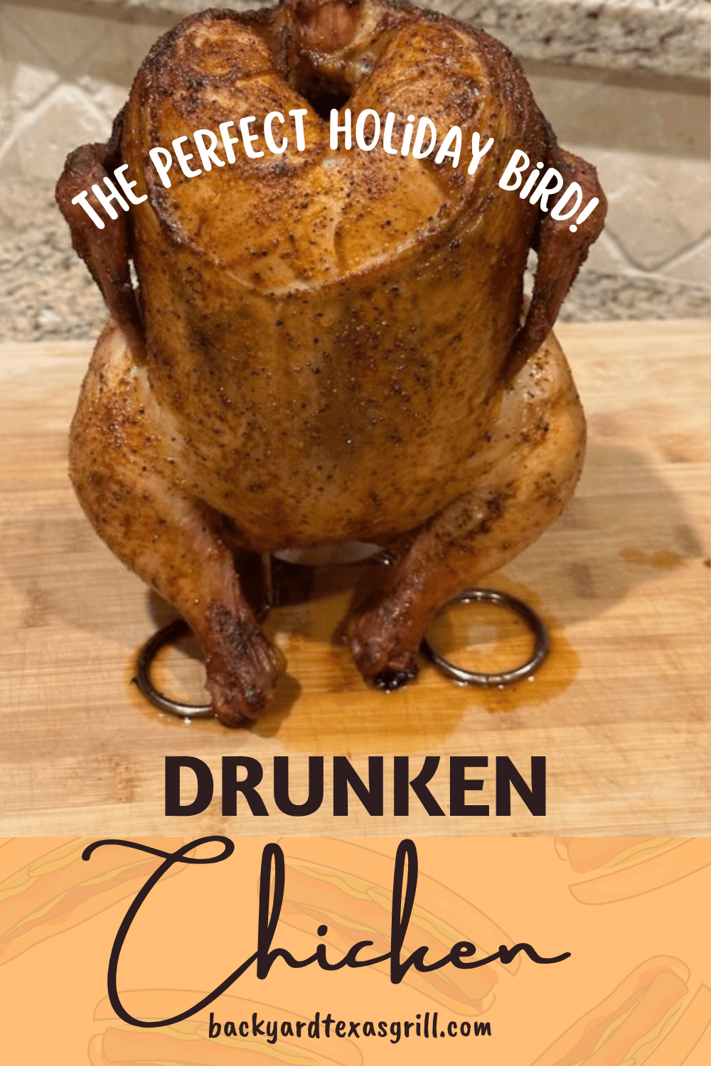 Drunken Chicken (Beer Can Chicken) on the Grill