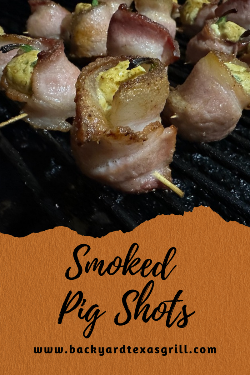 Smoked Pig Shots | Bacon Wrapped Sausage Bites | Backyard Texas Grill