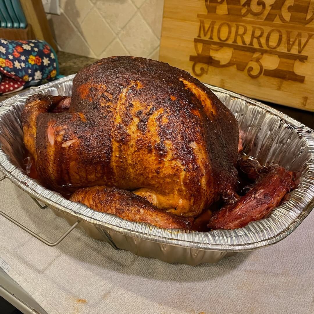 The Perfect Smoked Turkey on the Grill - backyardtexasgrill.com