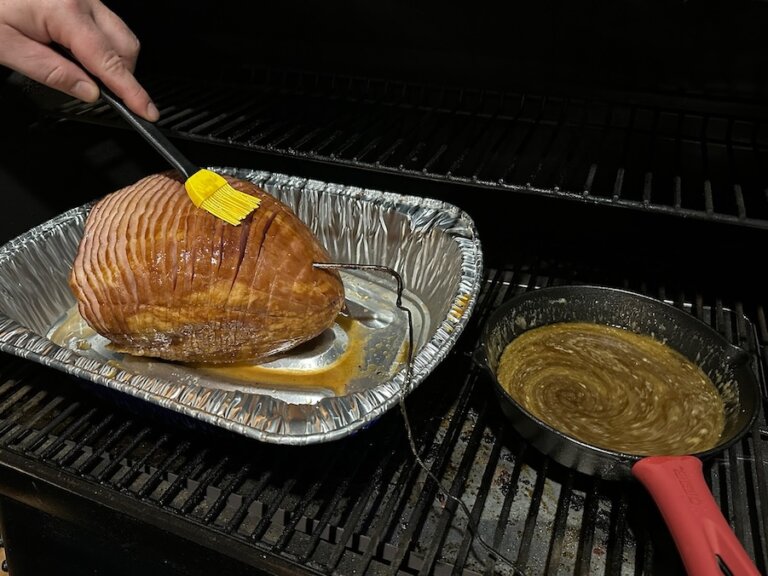 The Perfect Smoked Honey Ham - backyardtexasgrill.com